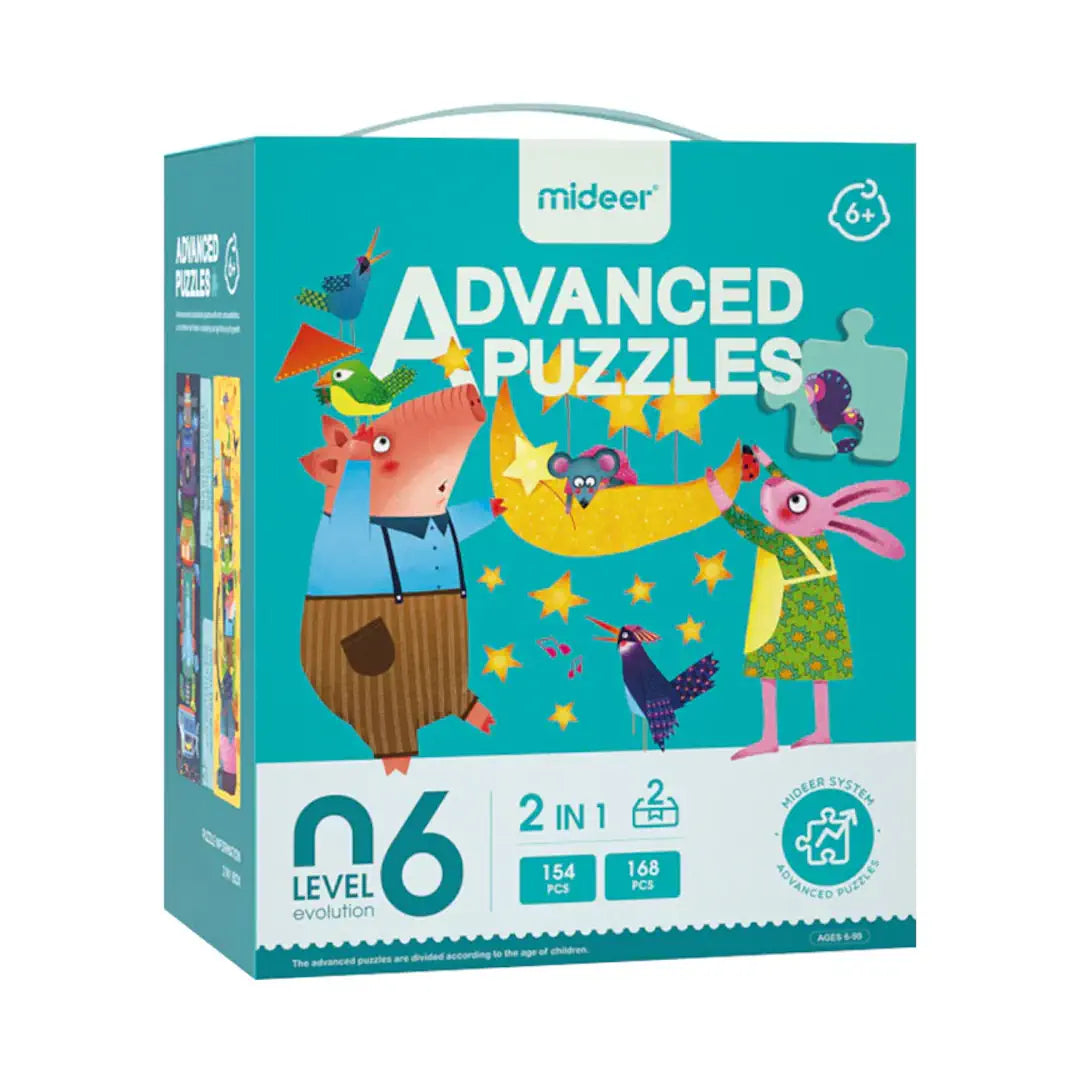 Mideer Level Up Advanced Puzzle Level 6 Wonder World — B Eco Family